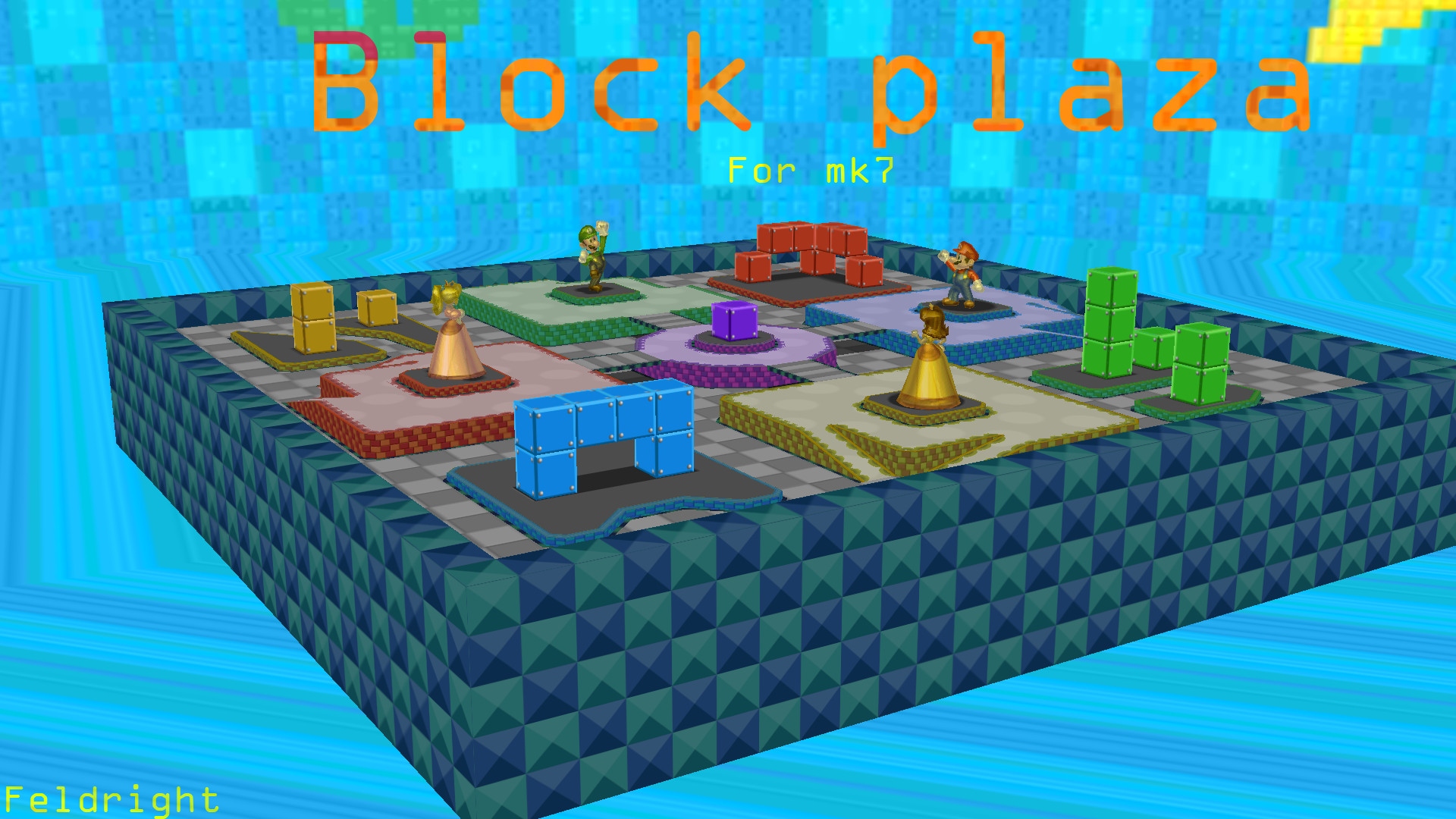 Block plaza Mod for Mario Kart 7 | MK7 Mods