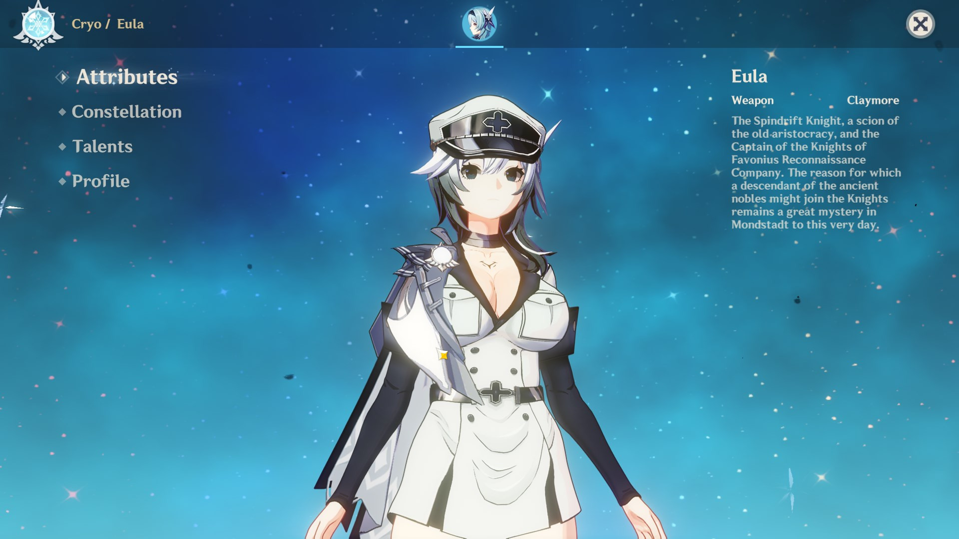 Recolor Request for Eula Esdeath Mod for Genshin Impact | GI Mods