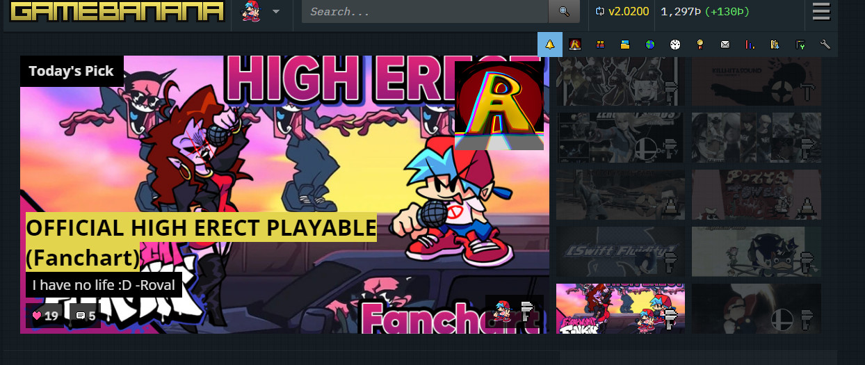 OFFICIAL HIGH ERECT PLAYABLE (Fanchart) Mod for Friday Night Funkin ...