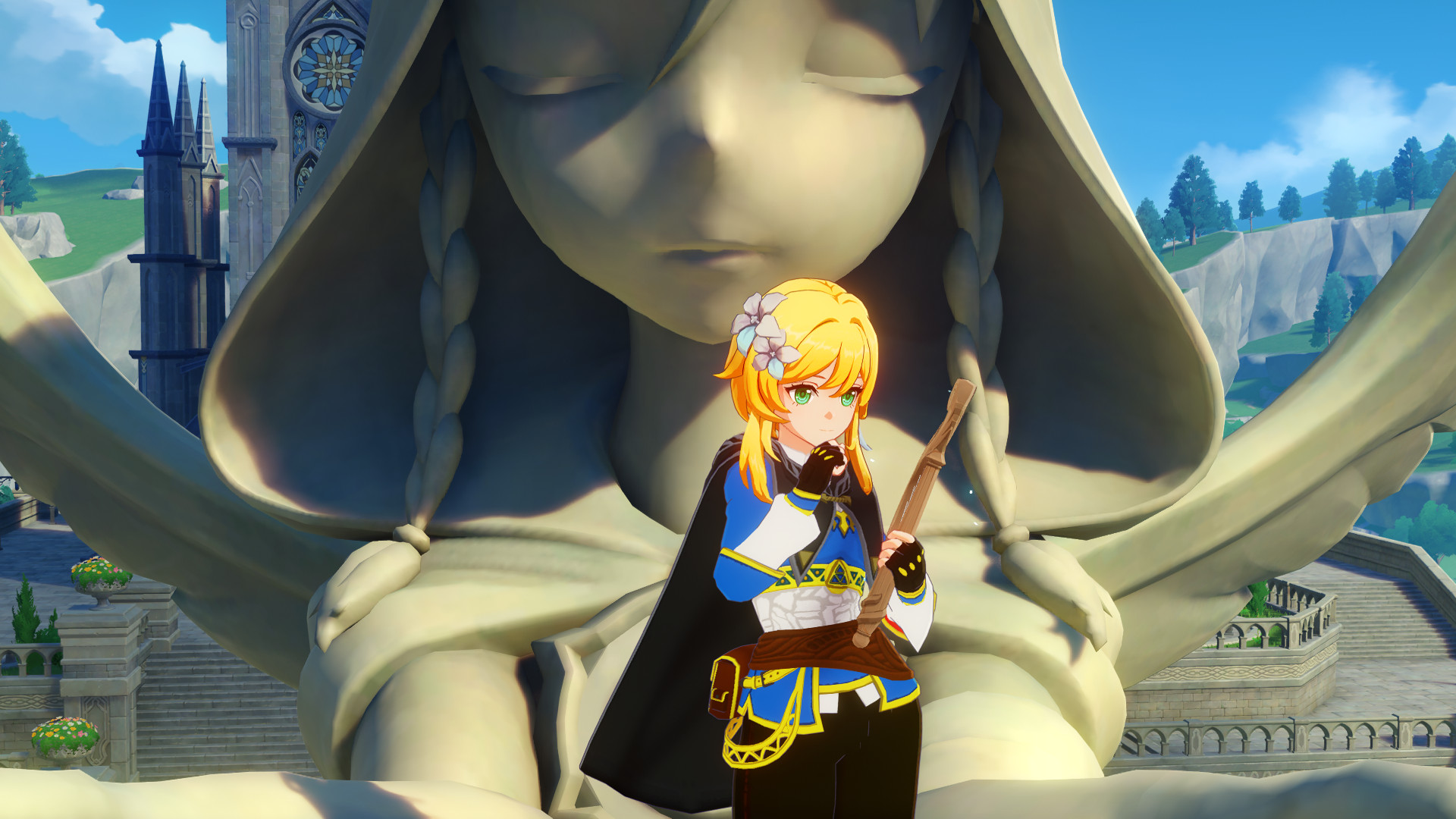 Lumine Zelda Outfit Retexture Mod for Genshin Impact | GI Mods