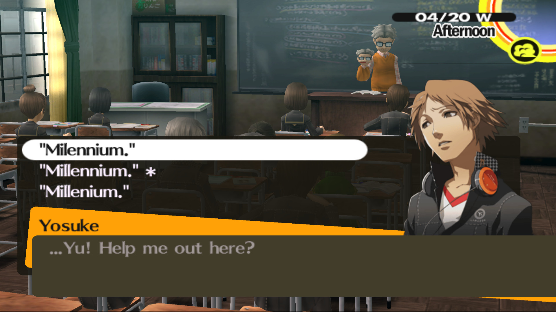 Classroom Cheat Sheet Mod for Persona 4 (PS2) | P4 (PS2) Mods