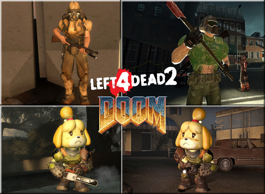 Left 4 Dead 2 Some Doom Skins Pack Mod For Left 4 Dead 2 L4d2 Mods