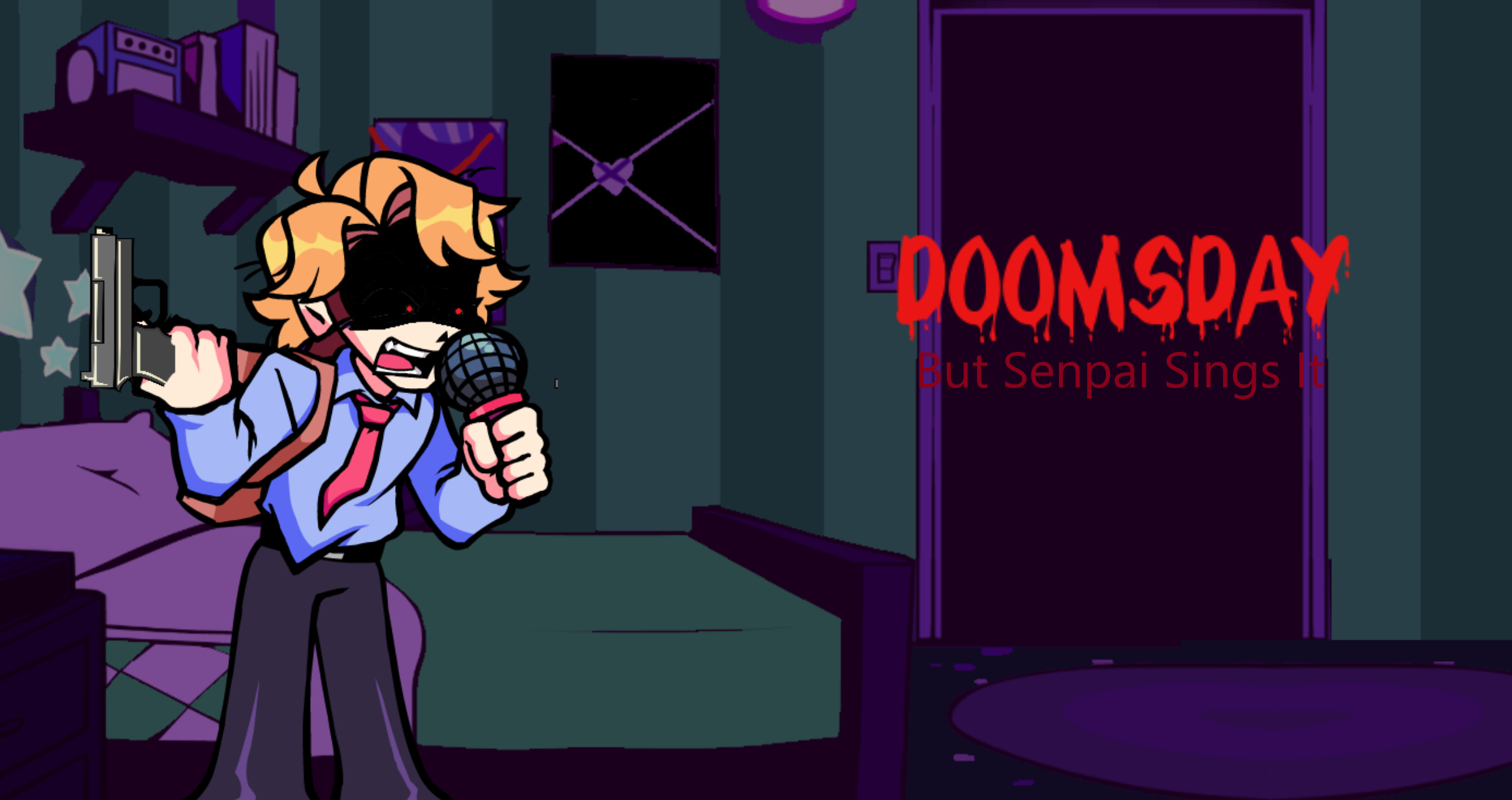 Doomsday but Senpai sings it Mod for Friday Night Funkin' | FNF Mods