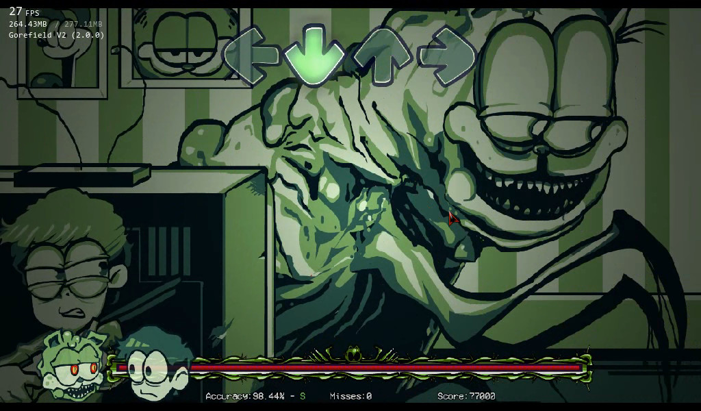 FNF Vs Gorefield v2 Optimized Mod for Friday Night Funkin' | FNF Mods