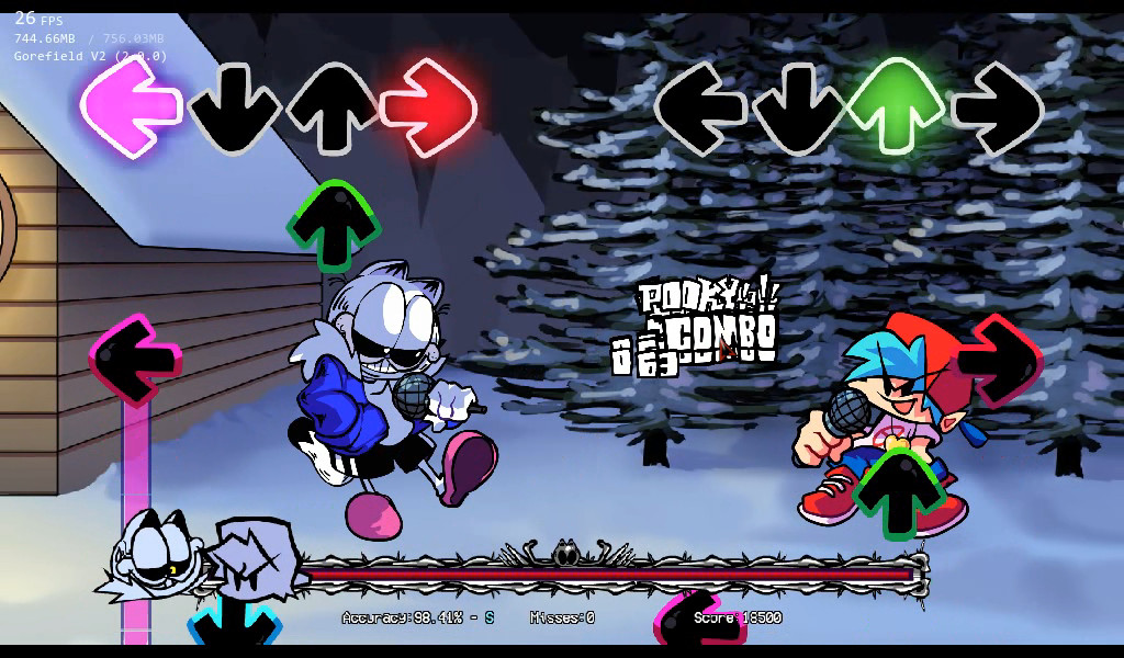 FNF Vs Gorefield v2 Optimized Mod for Friday Night Funkin' | FNF Mods