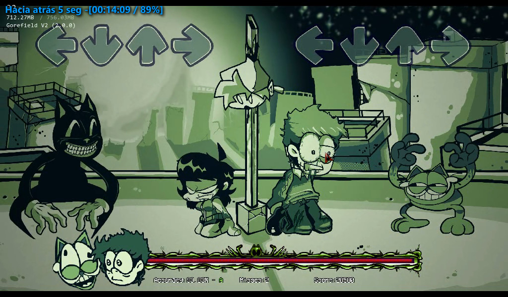 FNF Vs Gorefield v2 Optimized Mod for Friday Night Funkin' | FNF Mods