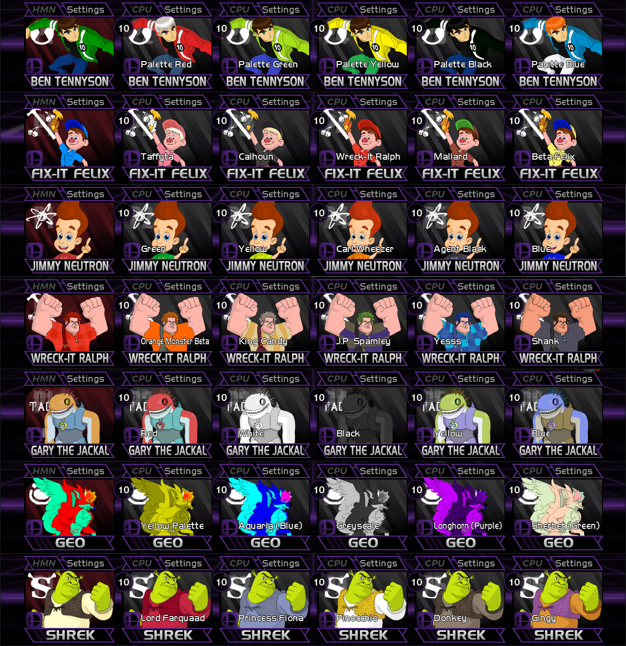 Geobro's GFX Sets Mod for Super Smash Bros. Crusade | SSBC Mods