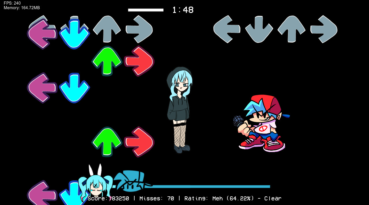 Miku Rabbit Hole | 1 SONG Mod for Friday Night Funkin' | FNF Mods