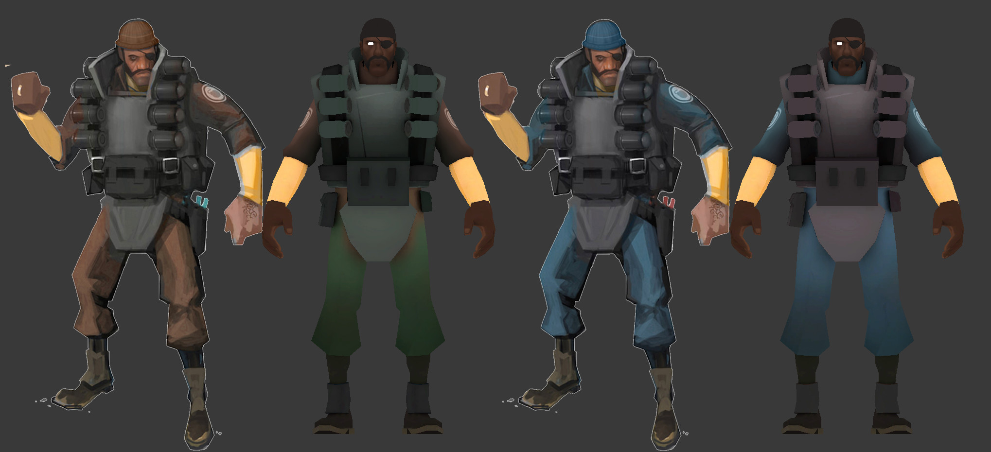 Concept-Styled Demoman (RED & BLU) Mod for Team Fortress 2 | TF2 Mods