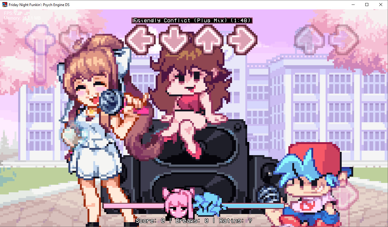 Pixel Valentines Monika Mod for Friday Night Funkin' | FNF Mods
