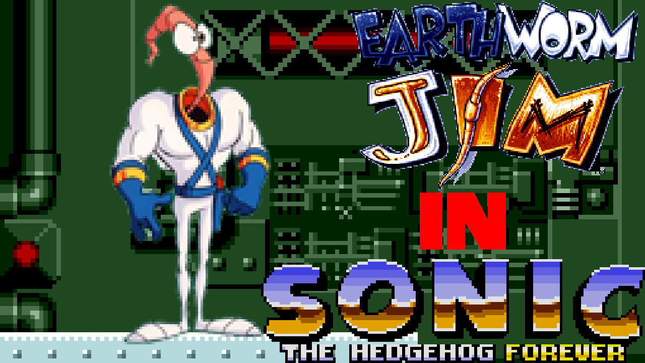 Earthworm Jim in Sonic Forever Mod for Sonic the Hedgehog Forever | S1F ...