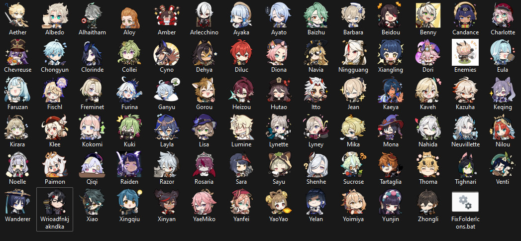 Mod folder Icons - Paimon Paintings Mod for Genshin Impact | GI Mods