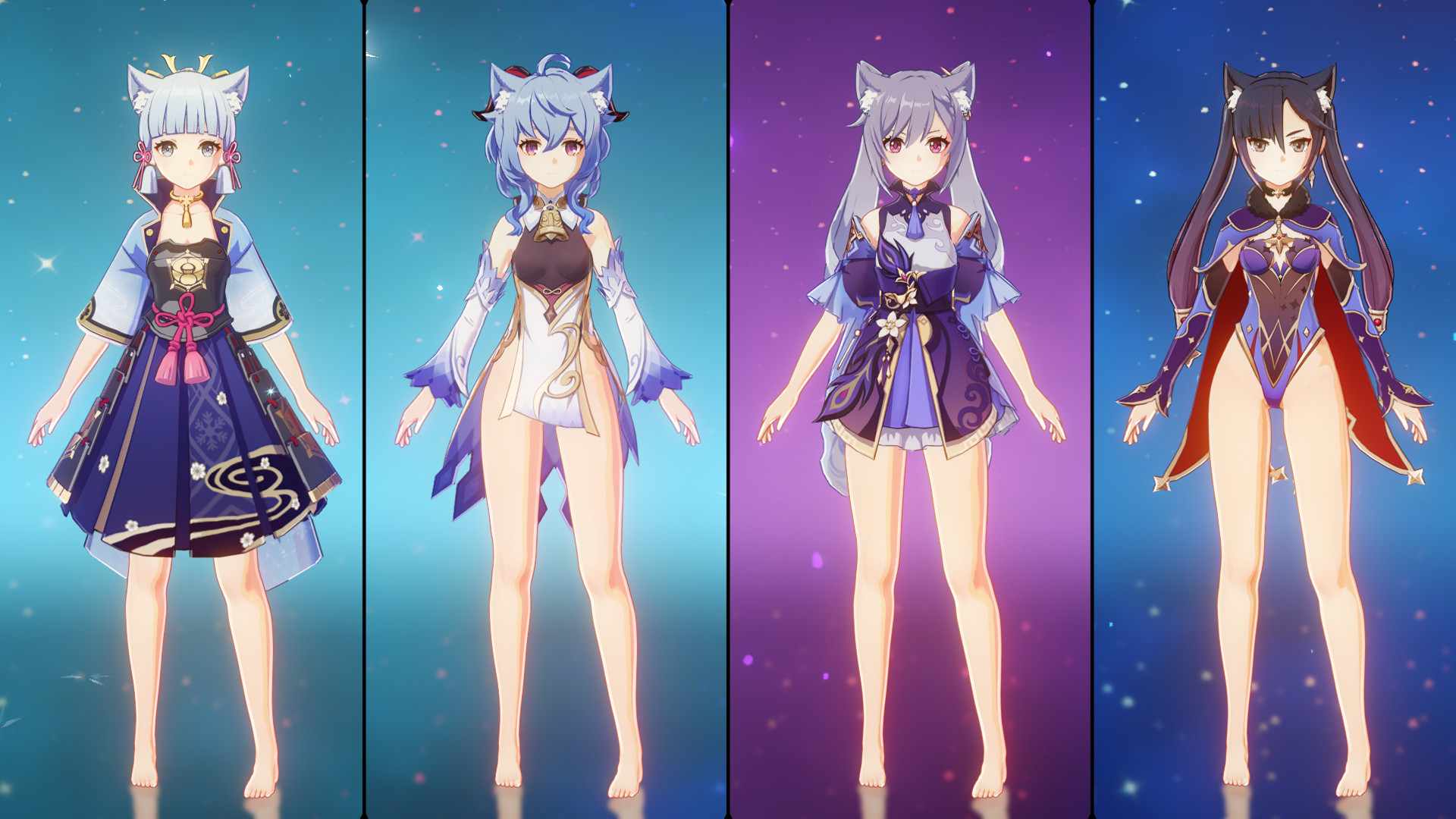 Neko Girls + Barefoot • • Mod for Genshin Impact | GI Mods
