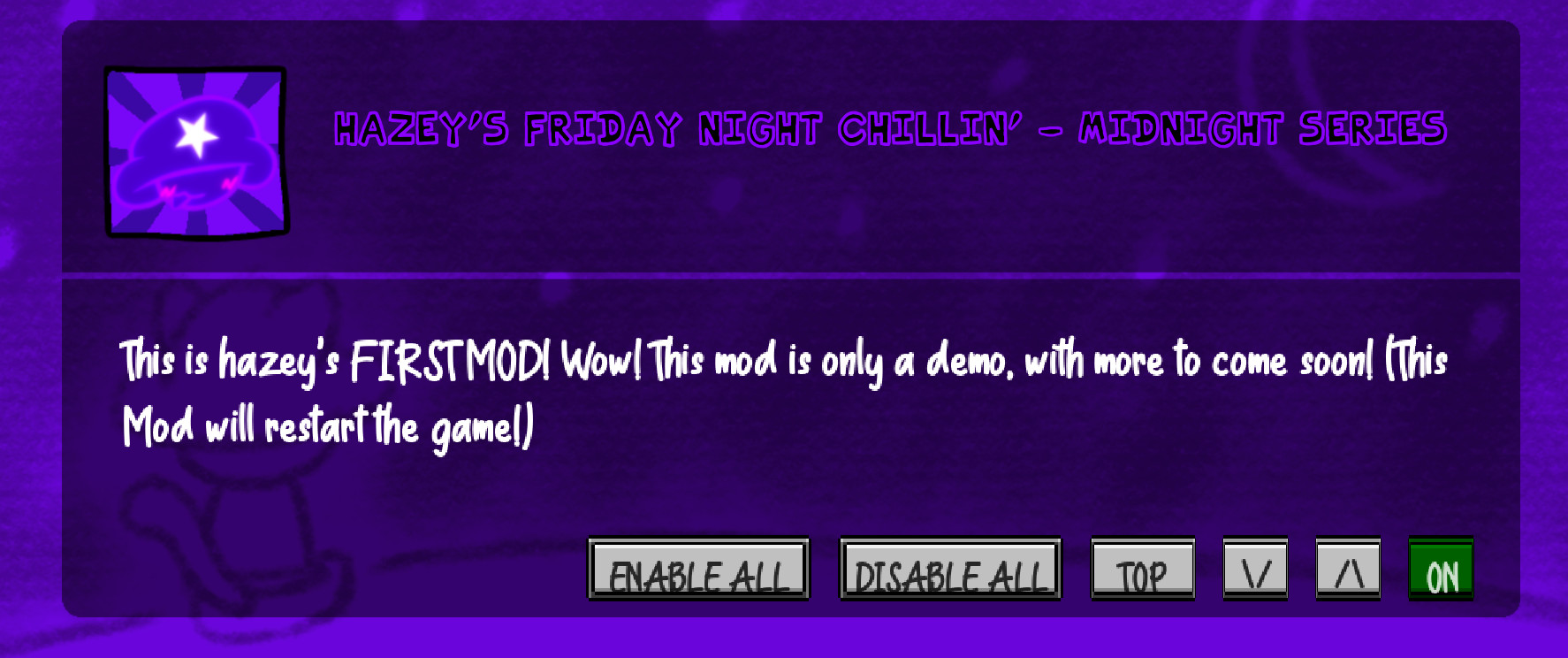 Hazey's FNC: The Midnight Series (DEMO) Mod for Friday Night Funkin ...
