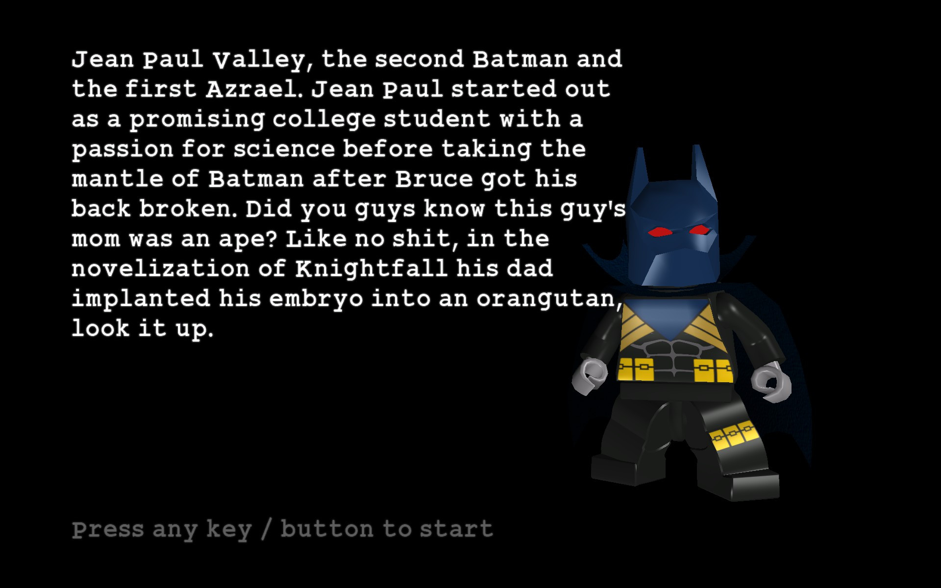 Azrael (Batman) Mod for LEGO Batman: The Video Game | LB1 Mods