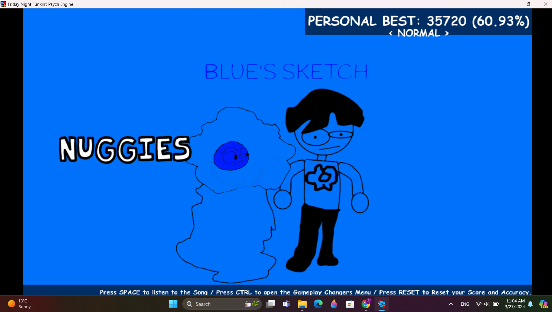 Fnf VS Blue's Sketch Mod for Friday Night Funkin' | FNF Mods