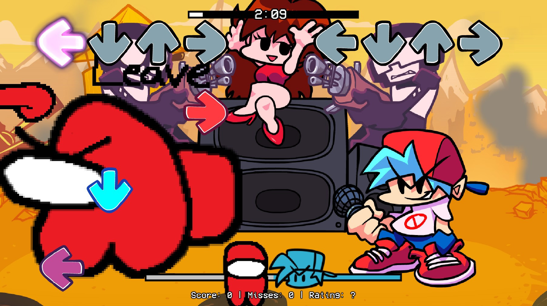 Among sus (old) Mod for Friday Night Funkin' | FNF Mods