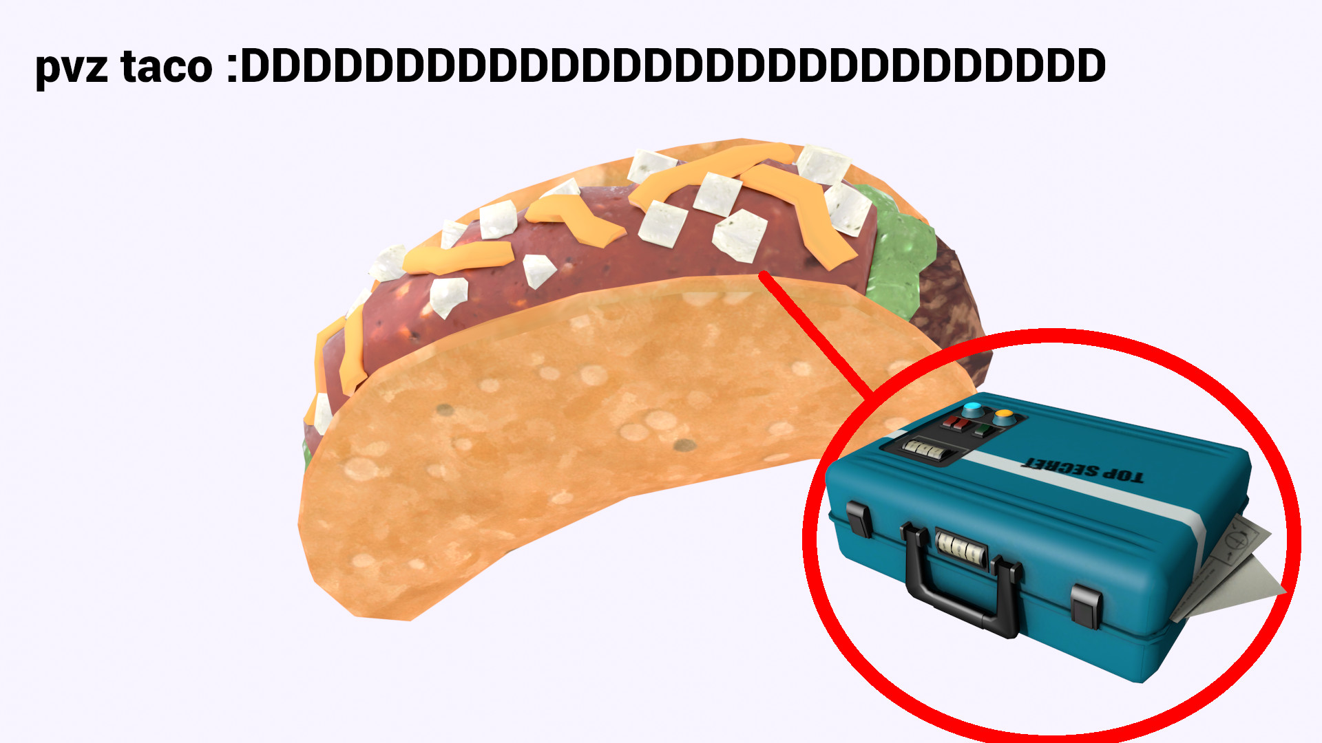 PvZ GW2 Taco over Intelligence Briefcase Mod for Team Fortress 2 | TF2 Mods