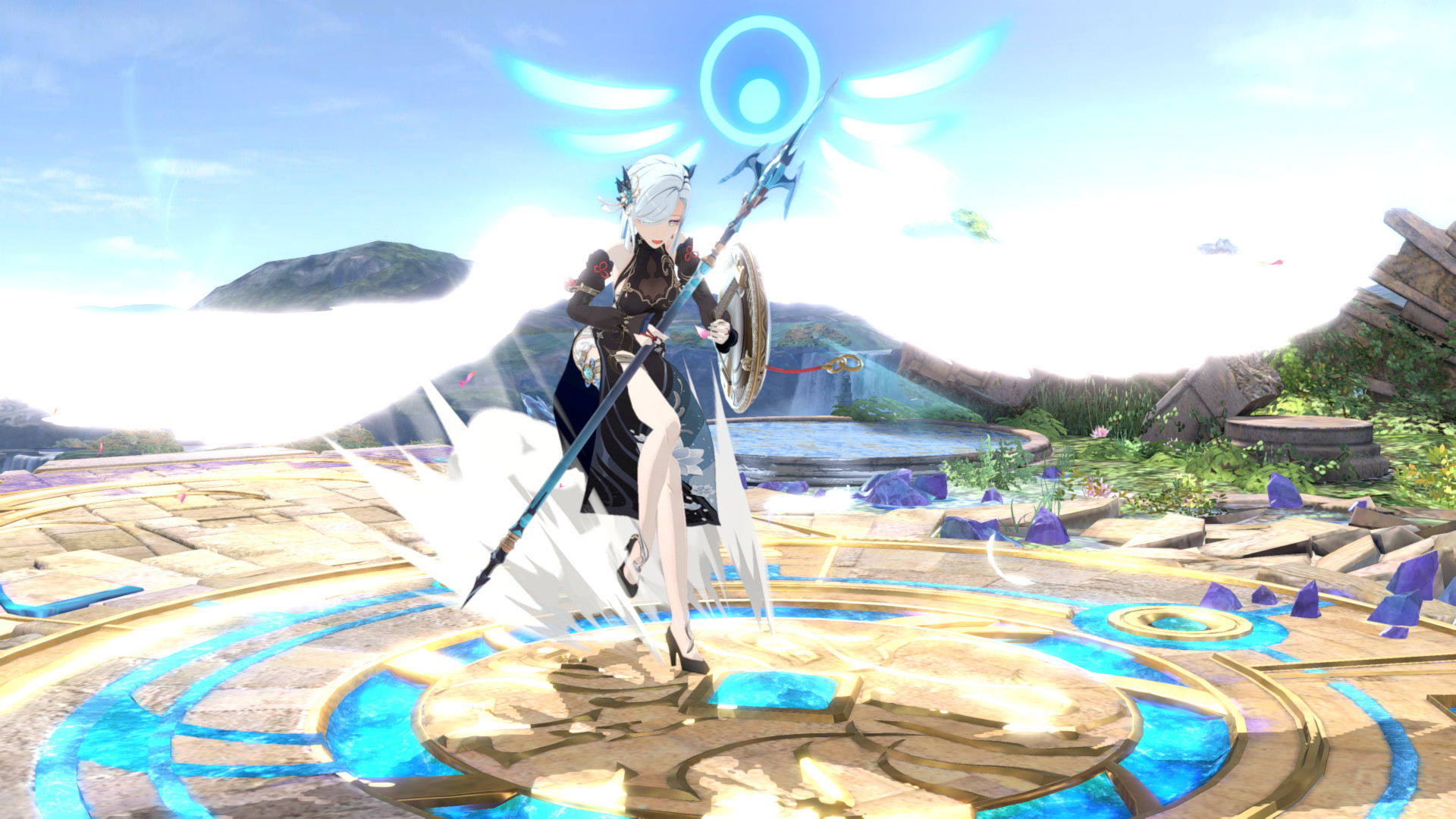 Shenhe (Frostflower Dew) (Genshin Impact) Mod for Super Smash Bros ...
