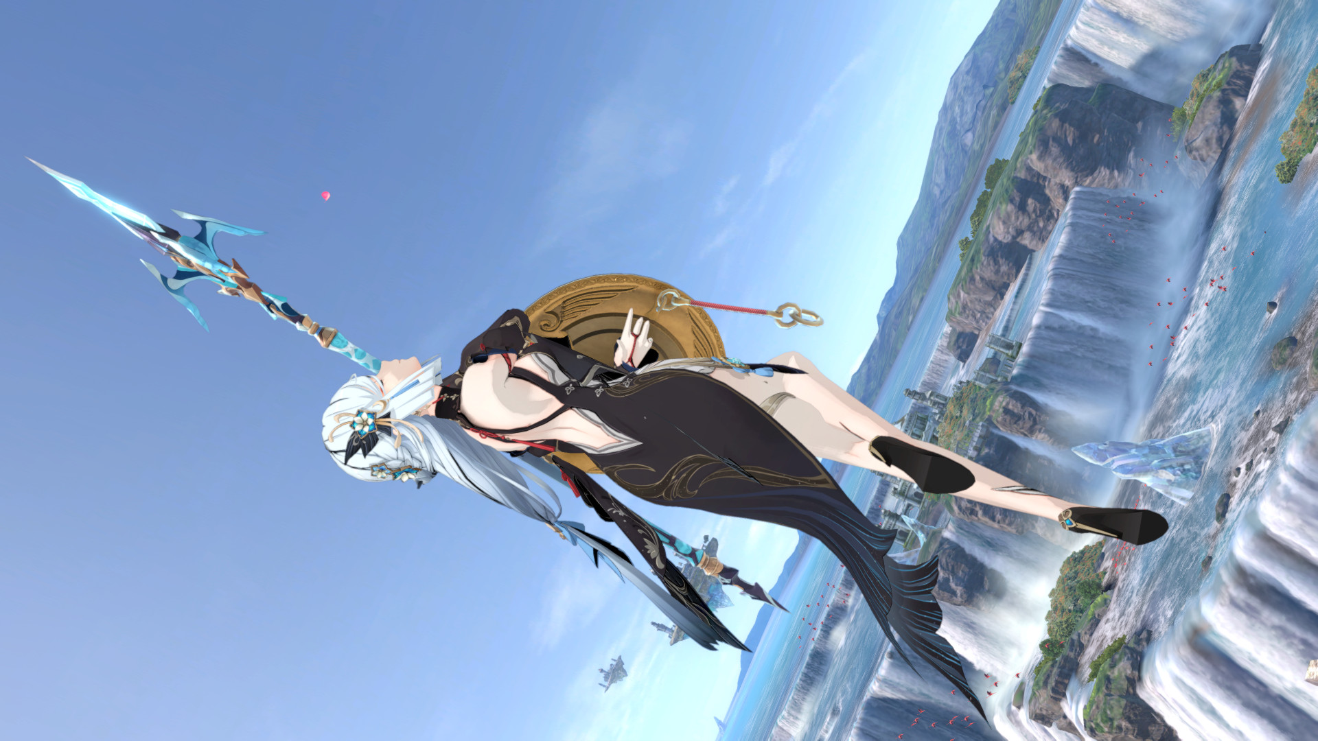 Shenhe (Frostflower Dew) (Genshin Impact) Mod for Super Smash Bros ...