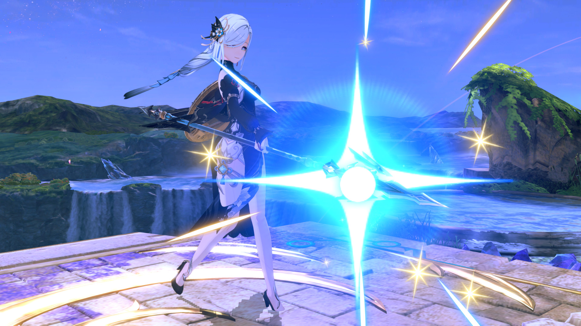 Shenhe (Frostflower Dew) (Genshin Impact) Mod for Super Smash Bros ...