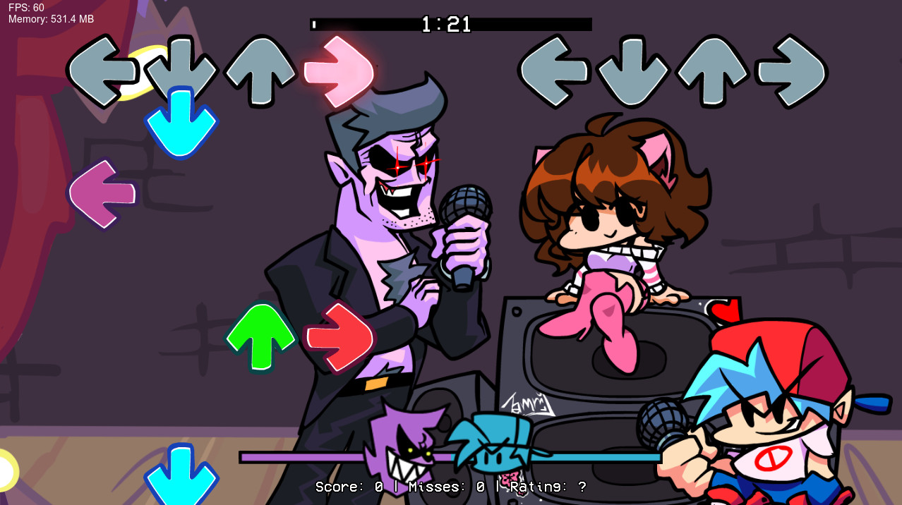 Jammy over GF Mod for Friday Night Funkin' | FNF Mods