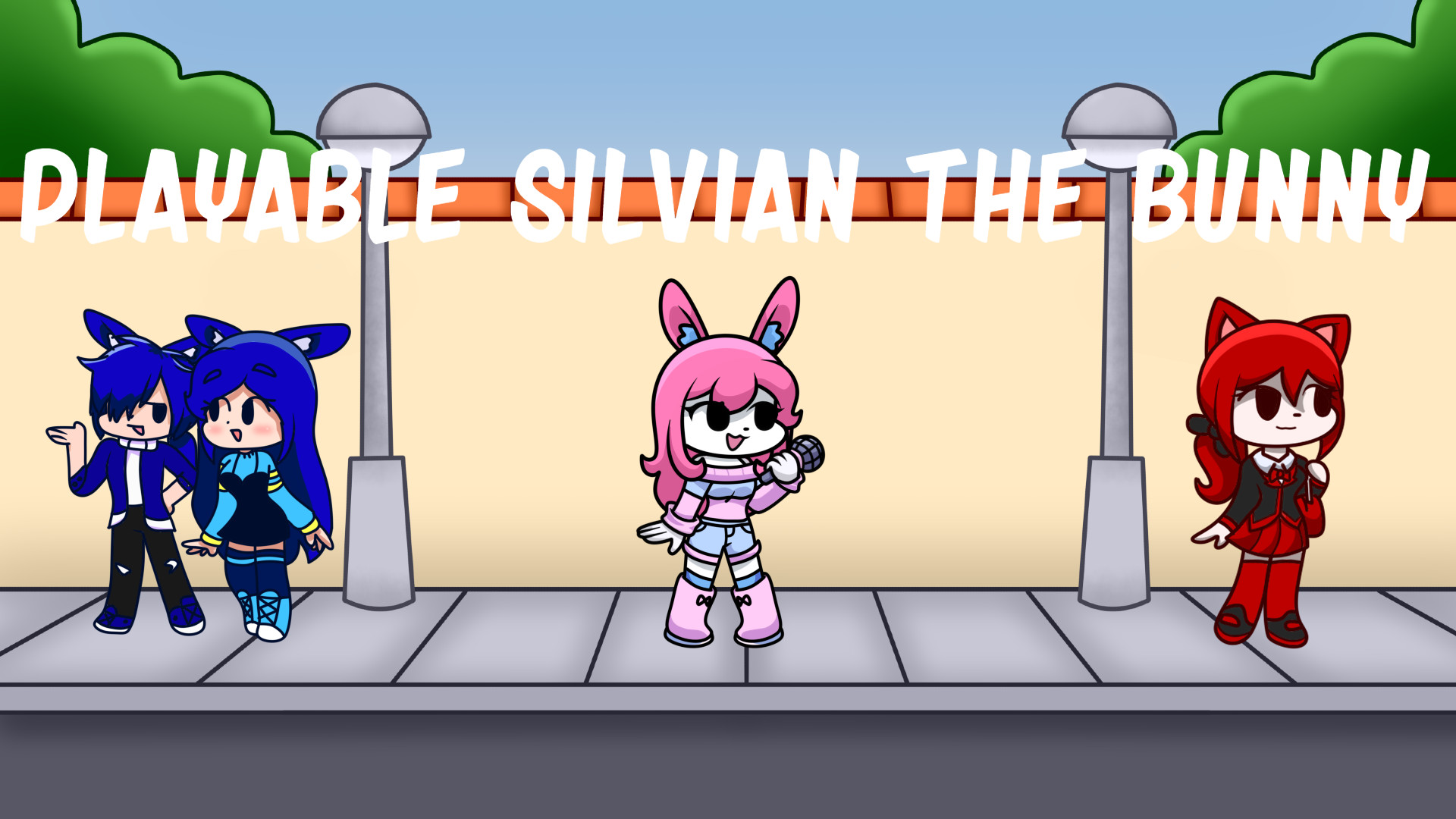Playable Silvian The Bunny Mod for Friday Night Funkin' | FNF Mods