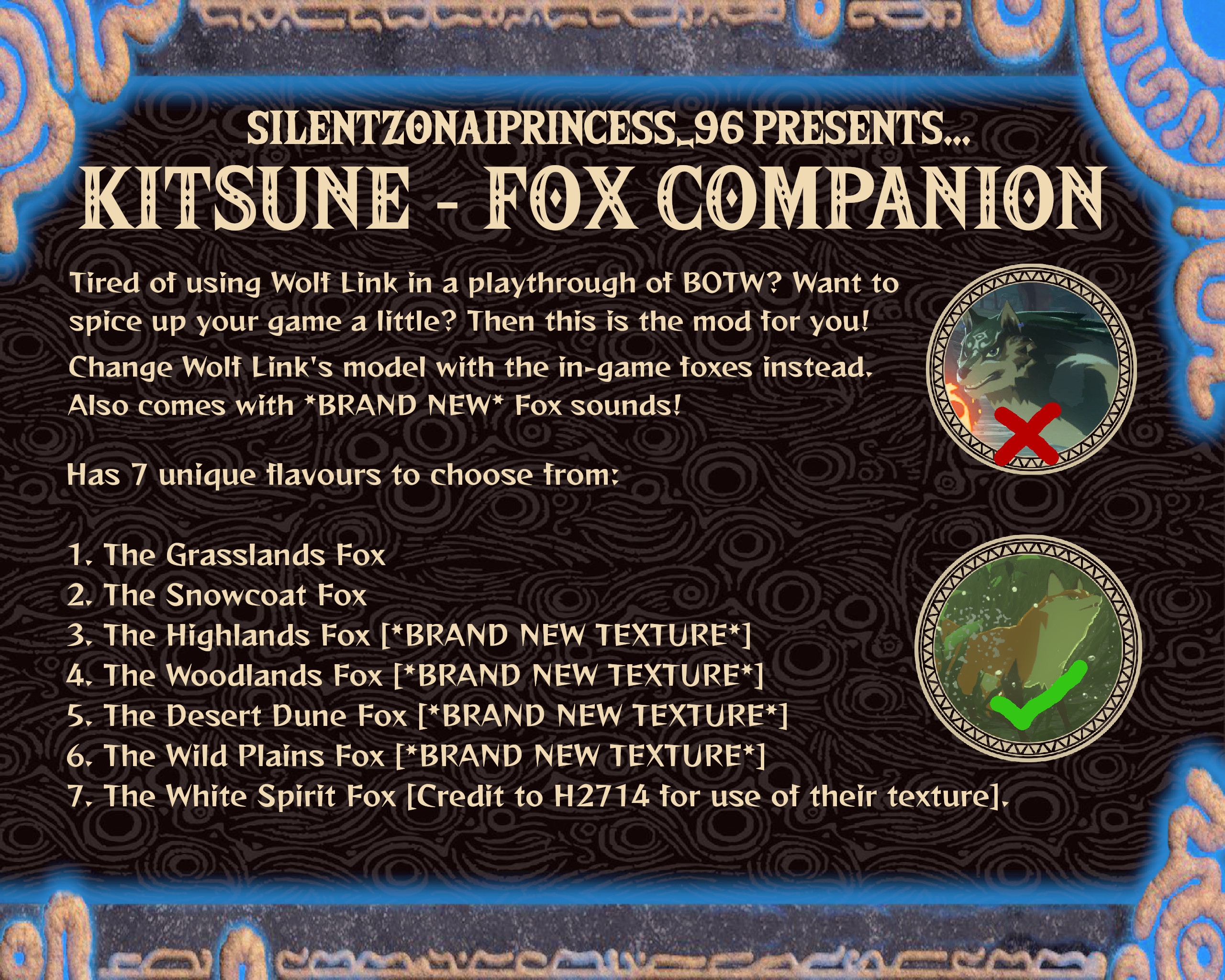 Kitsune - Fox Companion MOD Mod for The Legend of Zelda: Breath of the ...