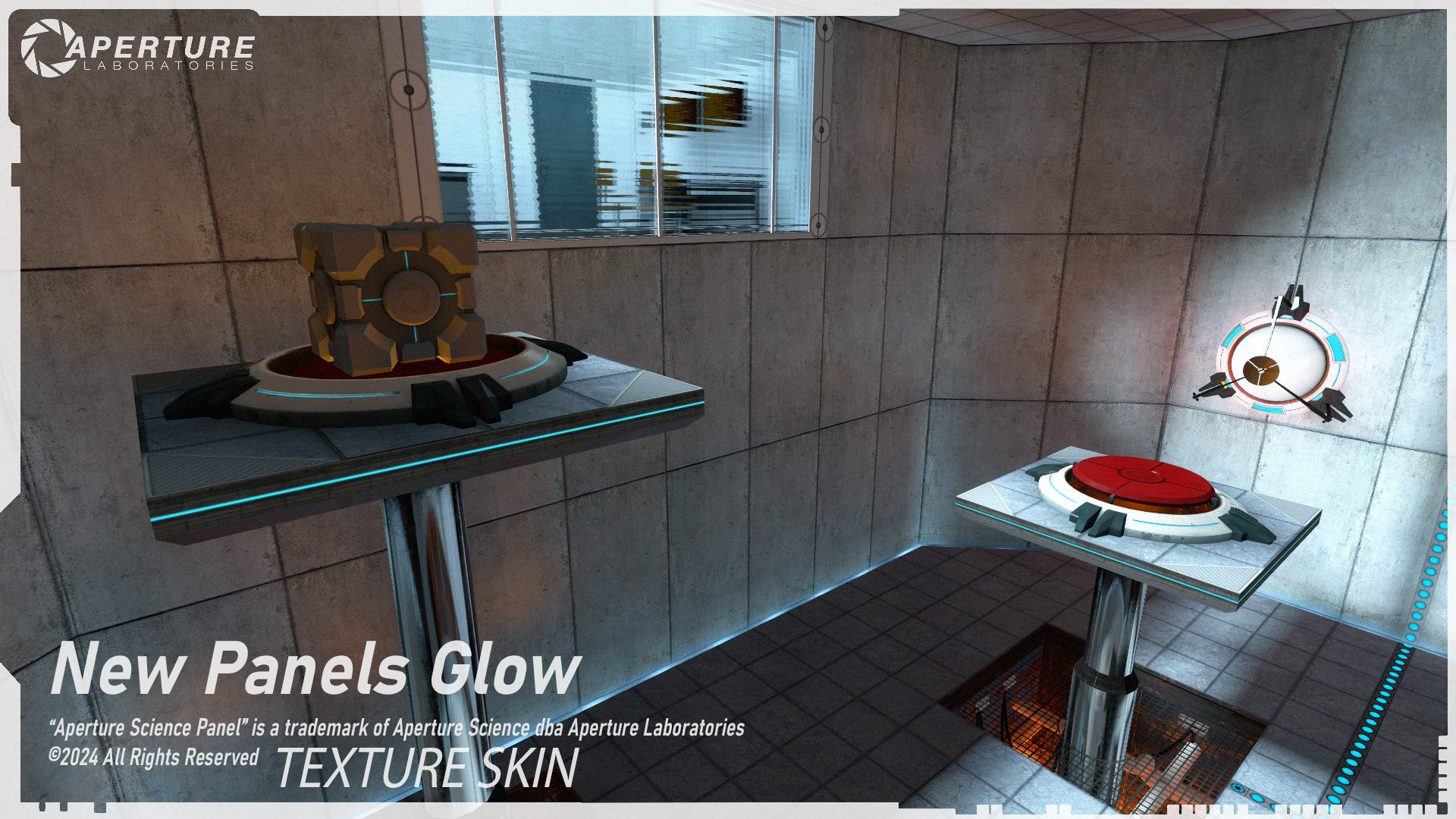 Panels Blue Glow Mod for Portal | PRTL Mods