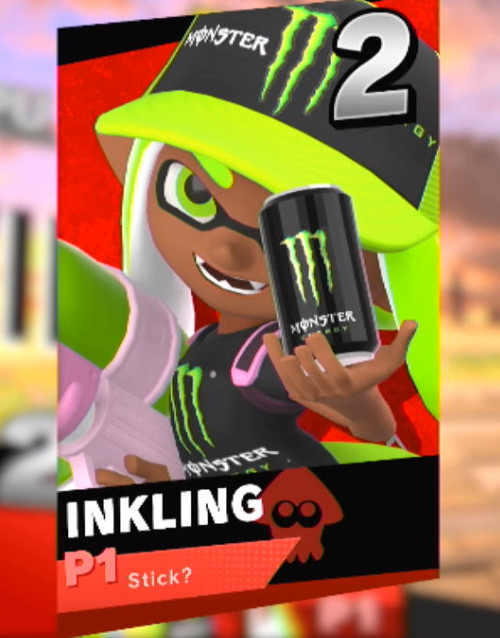 Monster Energy Inkling!(c04/c00 and w/ UI!) Mod for Super Smash Bros ...