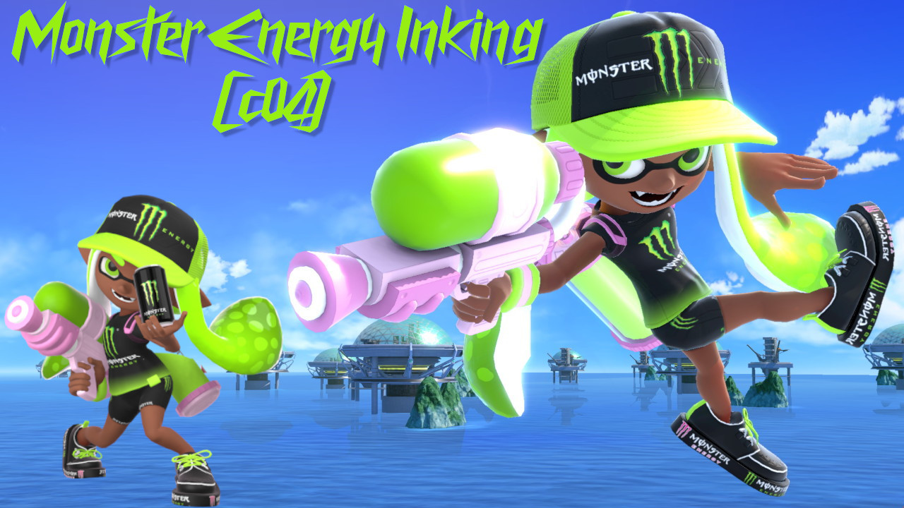 Monster Energy Inkling!(c04/c00 and w/ UI!) Mod for Super Smash Bros ...