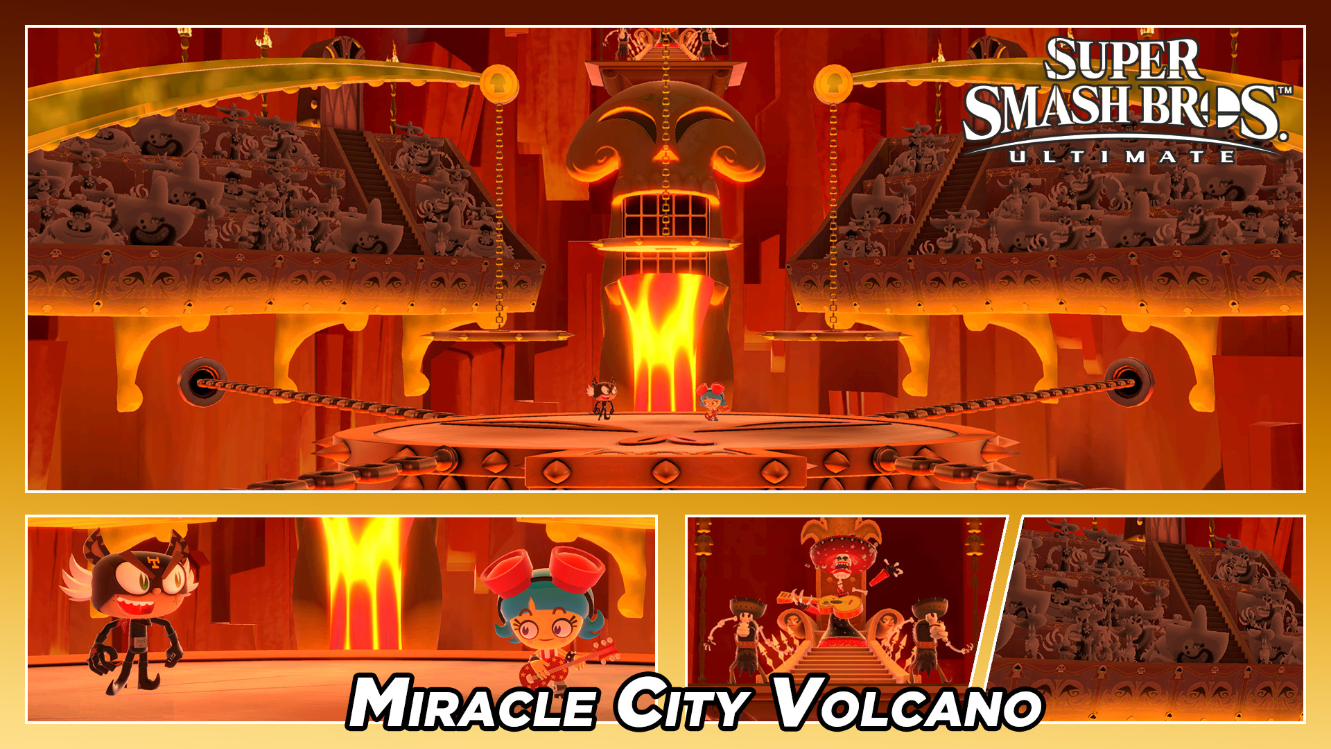 Miracle City Volcano (NASB2) Mod for Super Smash Bros. Ultimate | SSBU Mods
