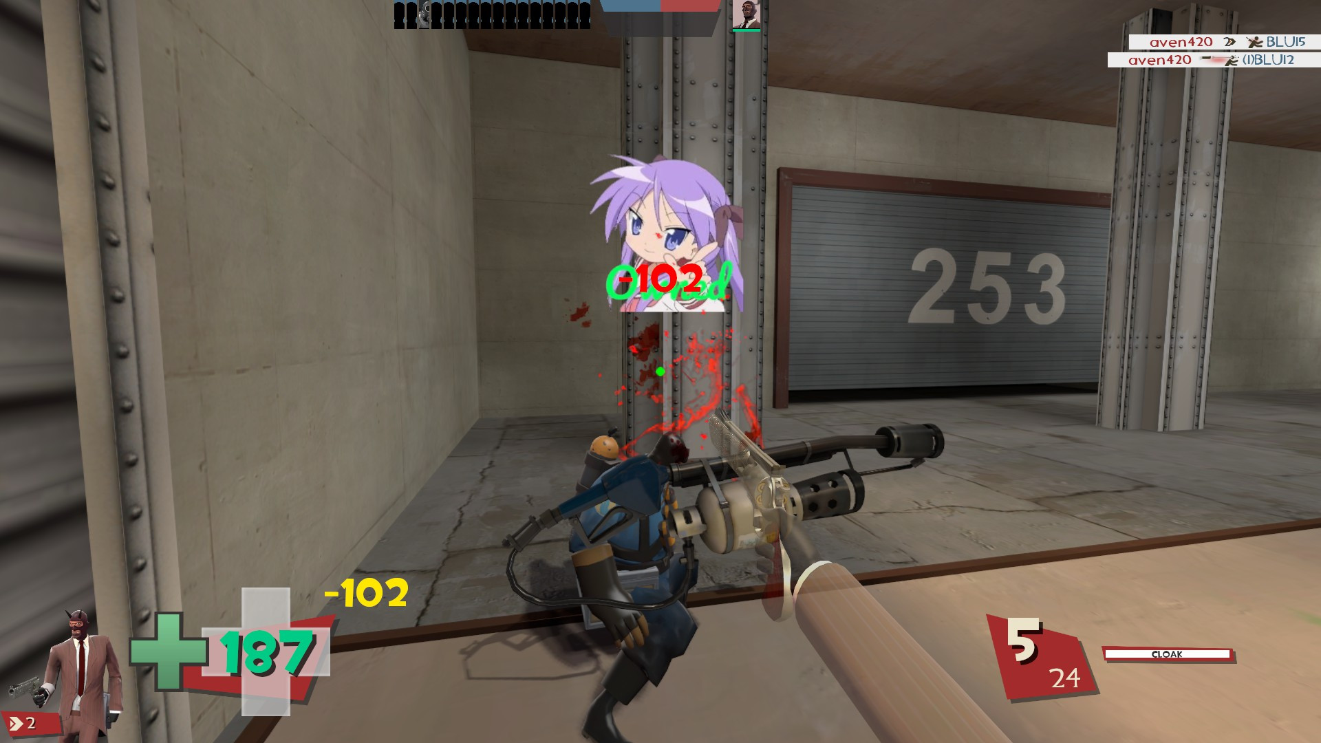 Kagami Hiiragi critical hit Mod for Team Fortress 2 | TF2 Mods