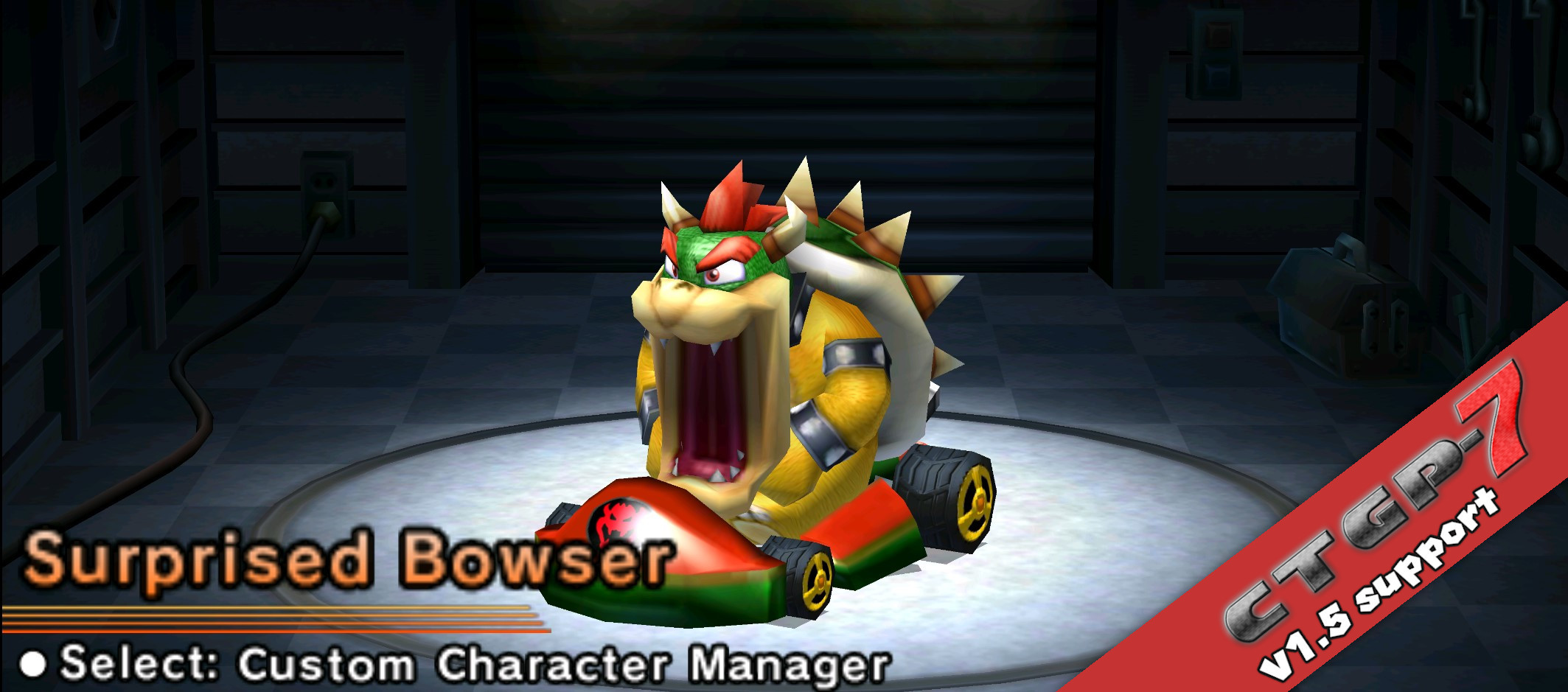 Surprised Bowser Mod for Mario Kart 7 | MK7 Mods