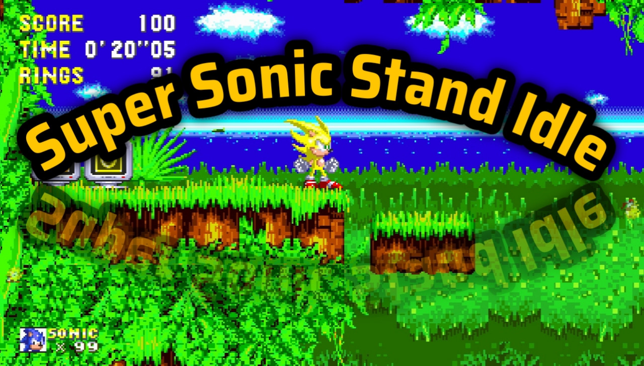 Super Sonic Stand idle Mod for Sonic 3 A.I.R. | S3AIR Mods
