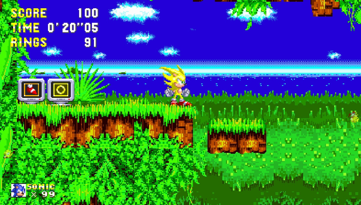 Super Sonic Stand idle Mod for Sonic 3 A.I.R. | S3AIR Mods
