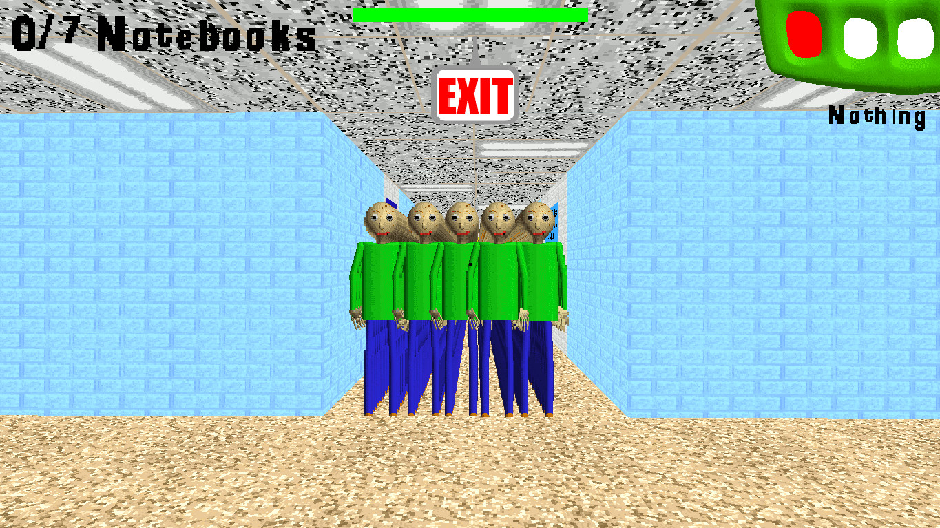 Baldi Slides on the ground Mod for Baldi's Basics | Baldi Mods