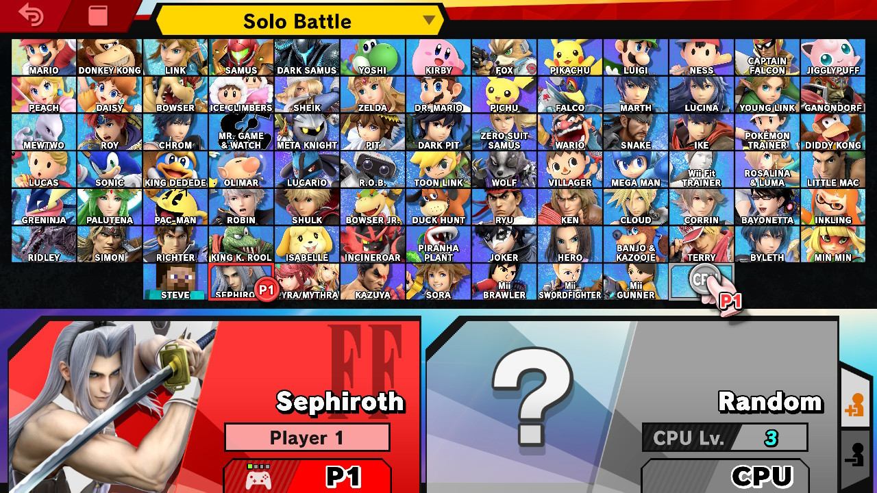 Spring Sephiroth Mod for Super Smash Bros. Ultimate | SSBU Mods