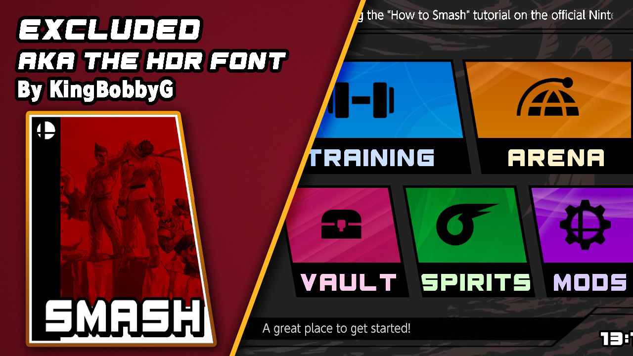 Excluded Font Mod for Super Smash Bros. Ultimate | SSBU Mods