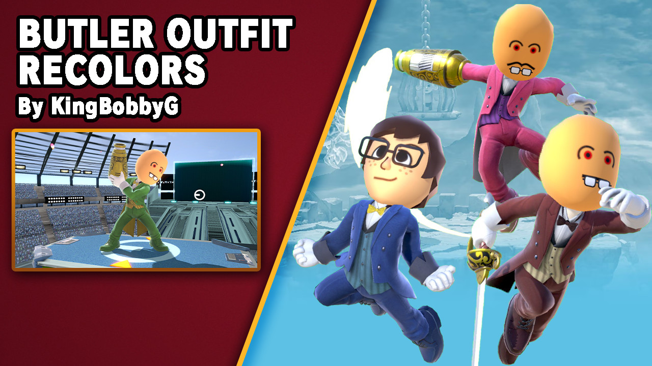 Butler Outfit Recolors Mod for Super Smash Bros. Ultimate | SSBU Mods