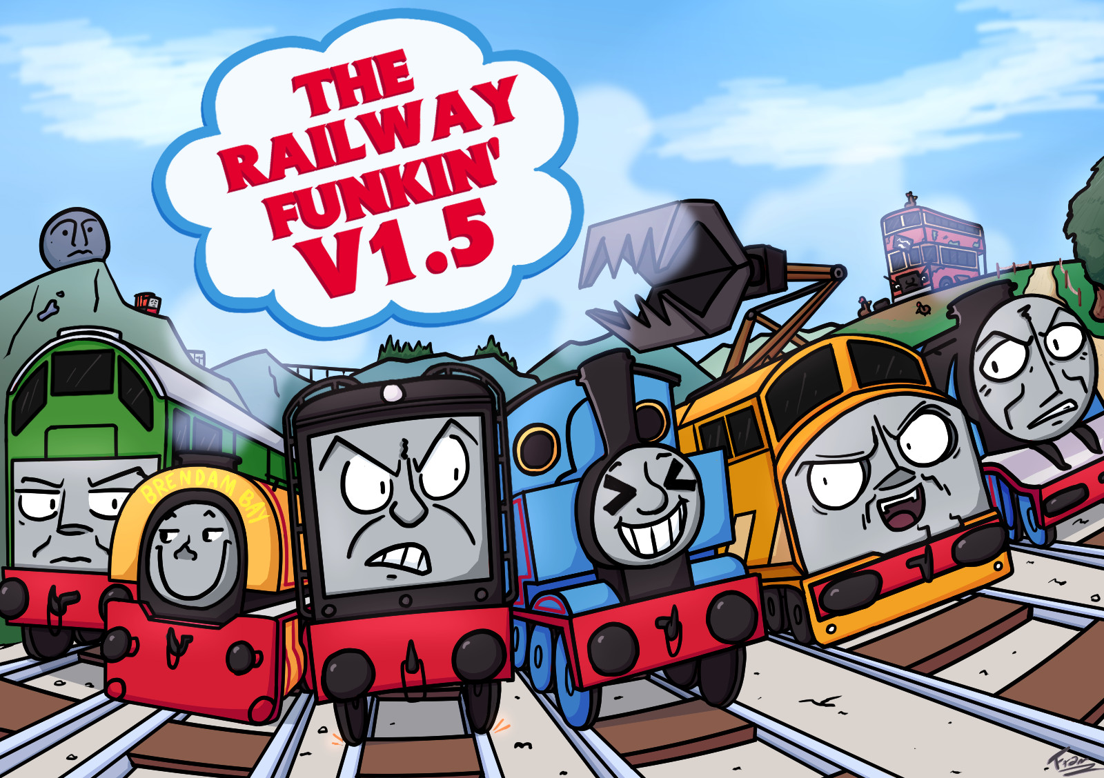 FNF: The Railway Funkin' (V1.5 UPDATE) Mod for Friday Night Funkin' | FNF Mods