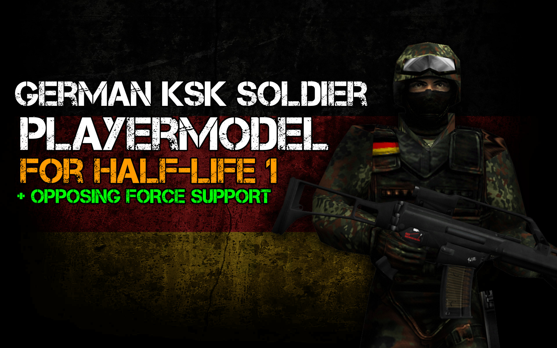 German KSK Soldier Playermodel for Half-Life 1 Mod for Half-Life | HL Mods