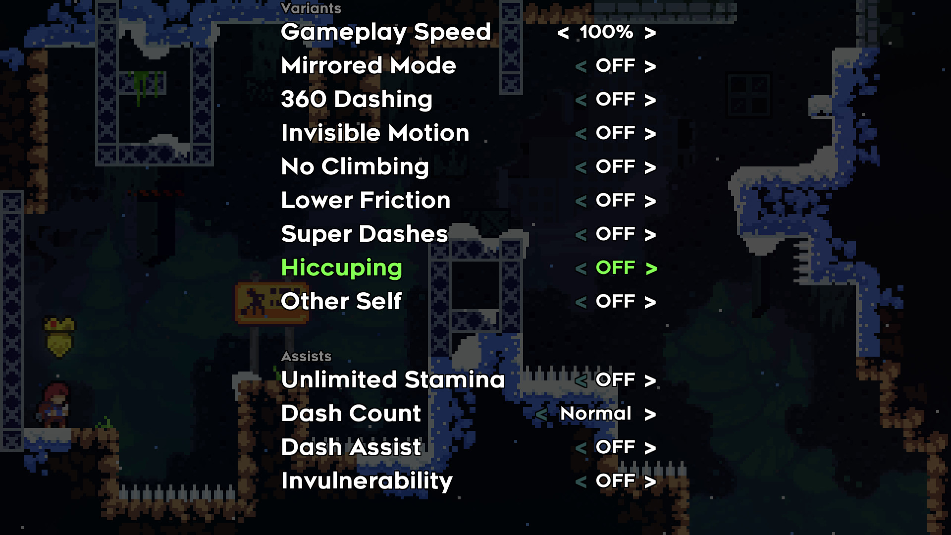 April fools goofy menus thing Mod for Celeste | Celeste Mods