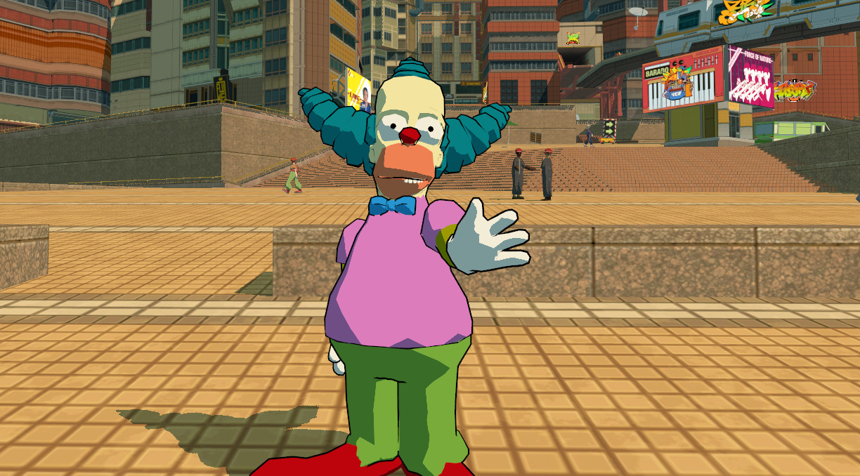 Krusty The Clown in BRC Mod for Bomb Rush Cyberfunk | BRC Mods