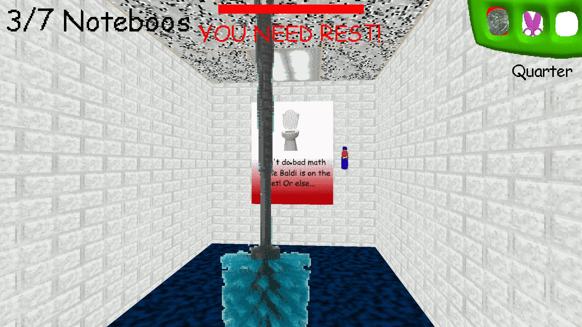 Baldi is on the Toilet (Joke mod) Mod for Baldi's Basics | Baldi Mods