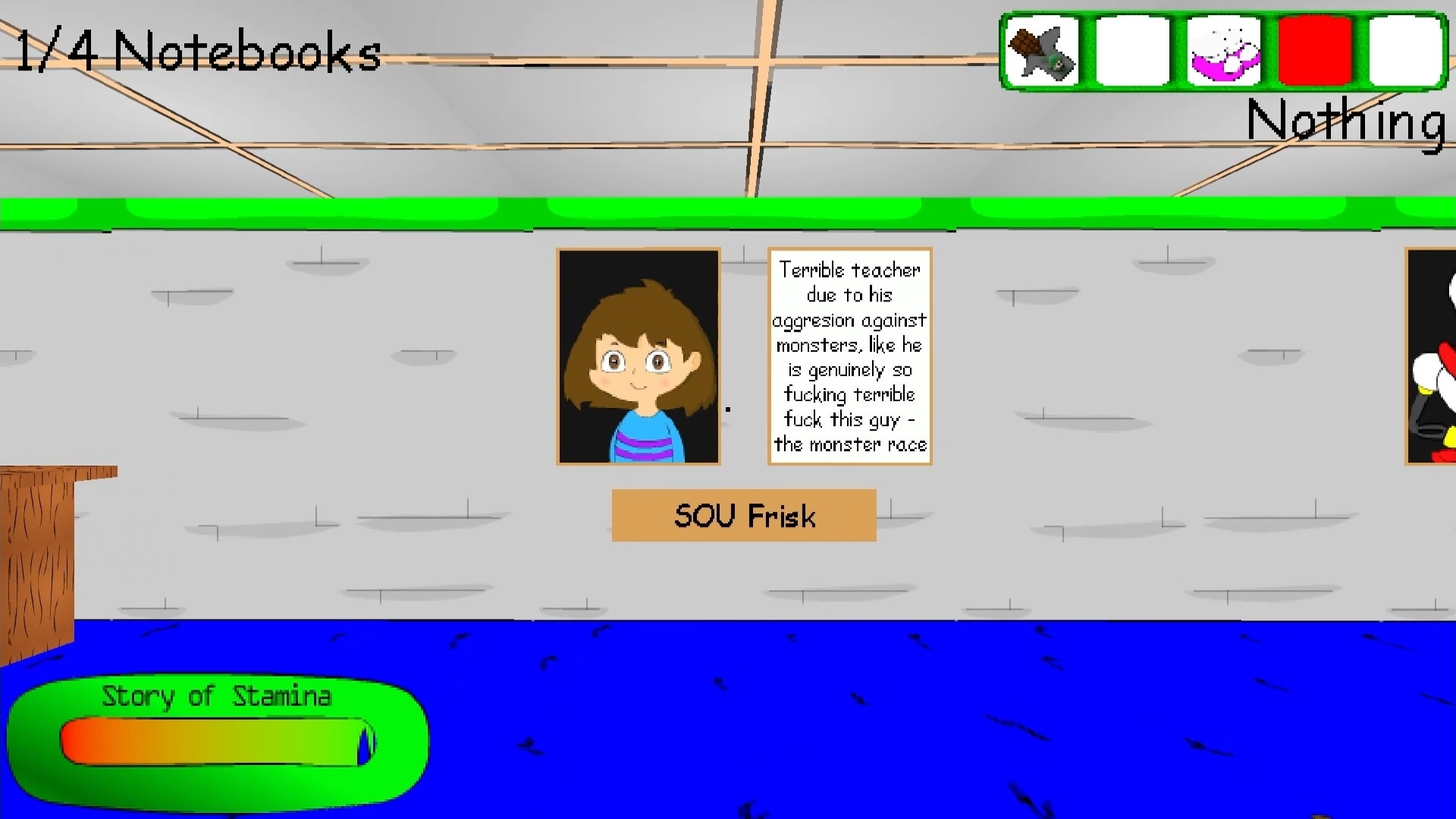 SOU Frisk's Basics Plus Mod for Baldi's Basics | Baldi Mods