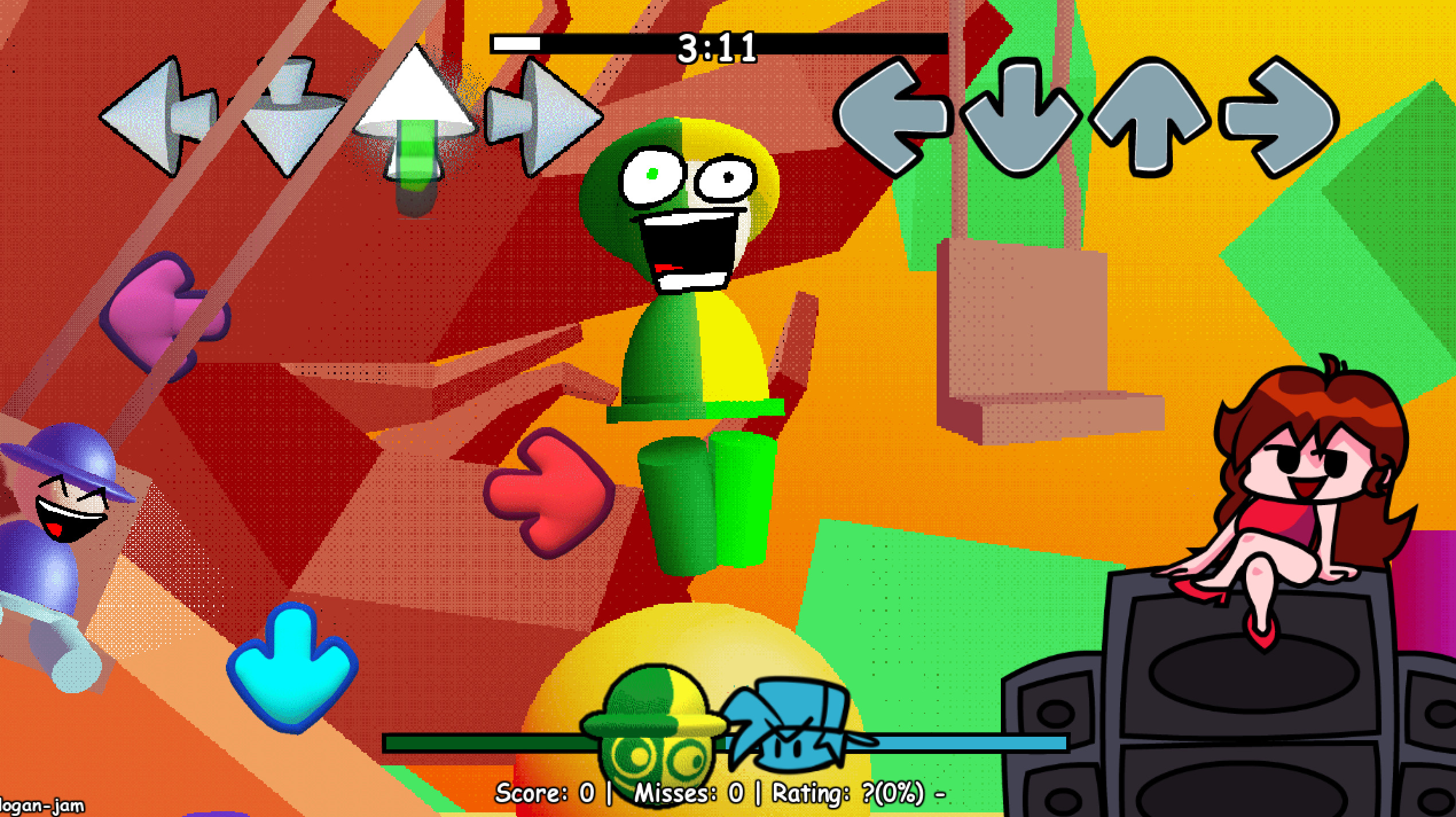 Logan Jam Playable Mod for Friday Night Funkin' | FNF Mods