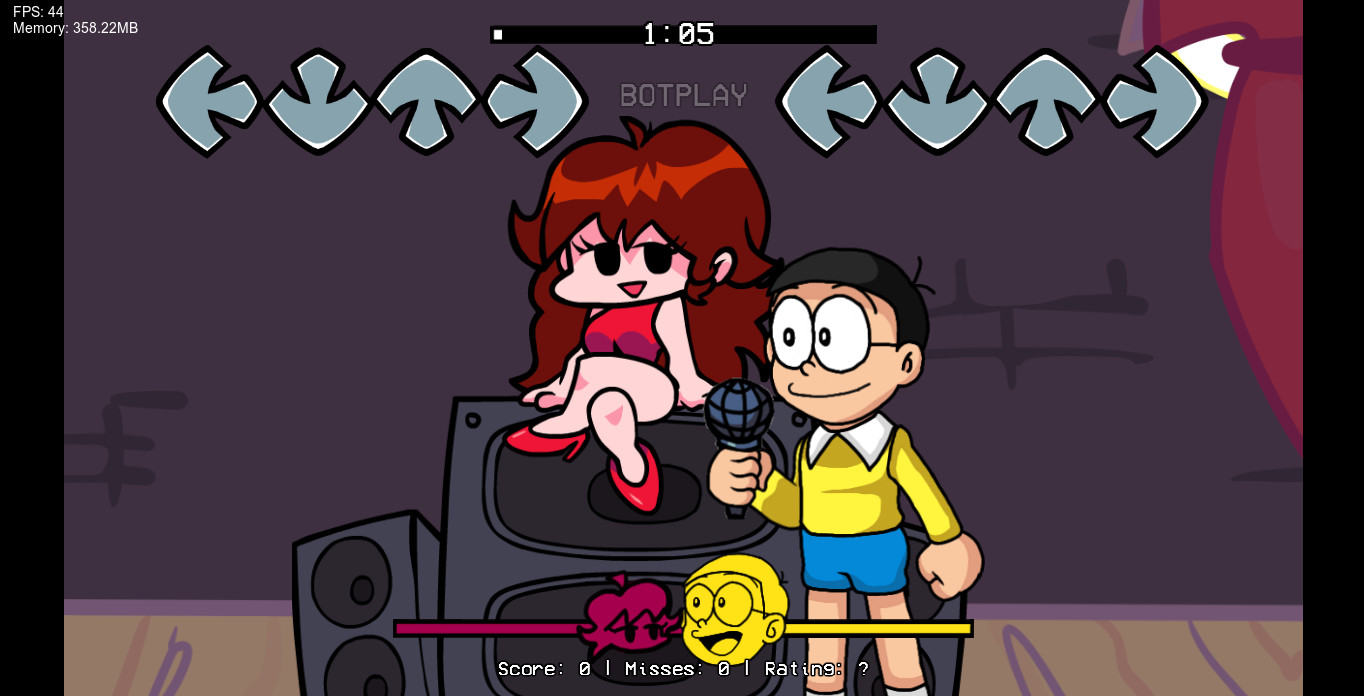 Playable Doraemon And Nobita Mod for Friday Night Funkin' | FNF Mods