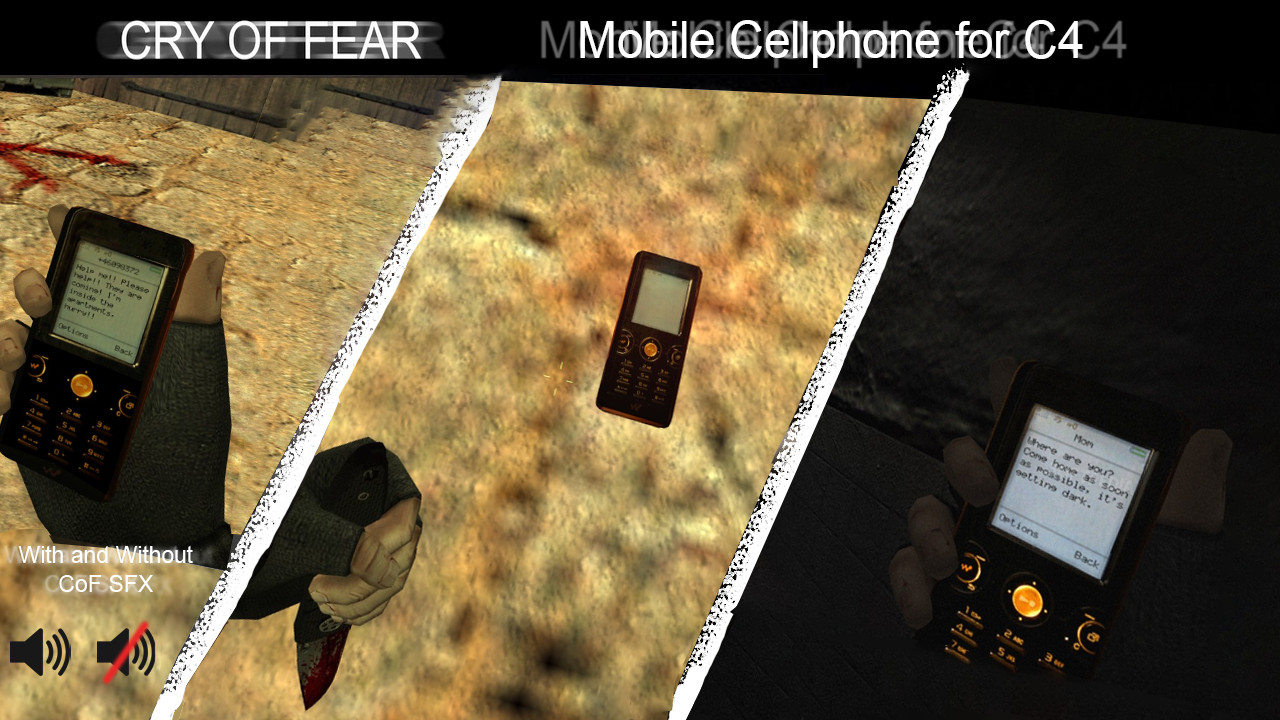 Cry of Fear Mobile Cellphone for C4 Mod for Counter-Strike 1.6 | CS1.6 Mods