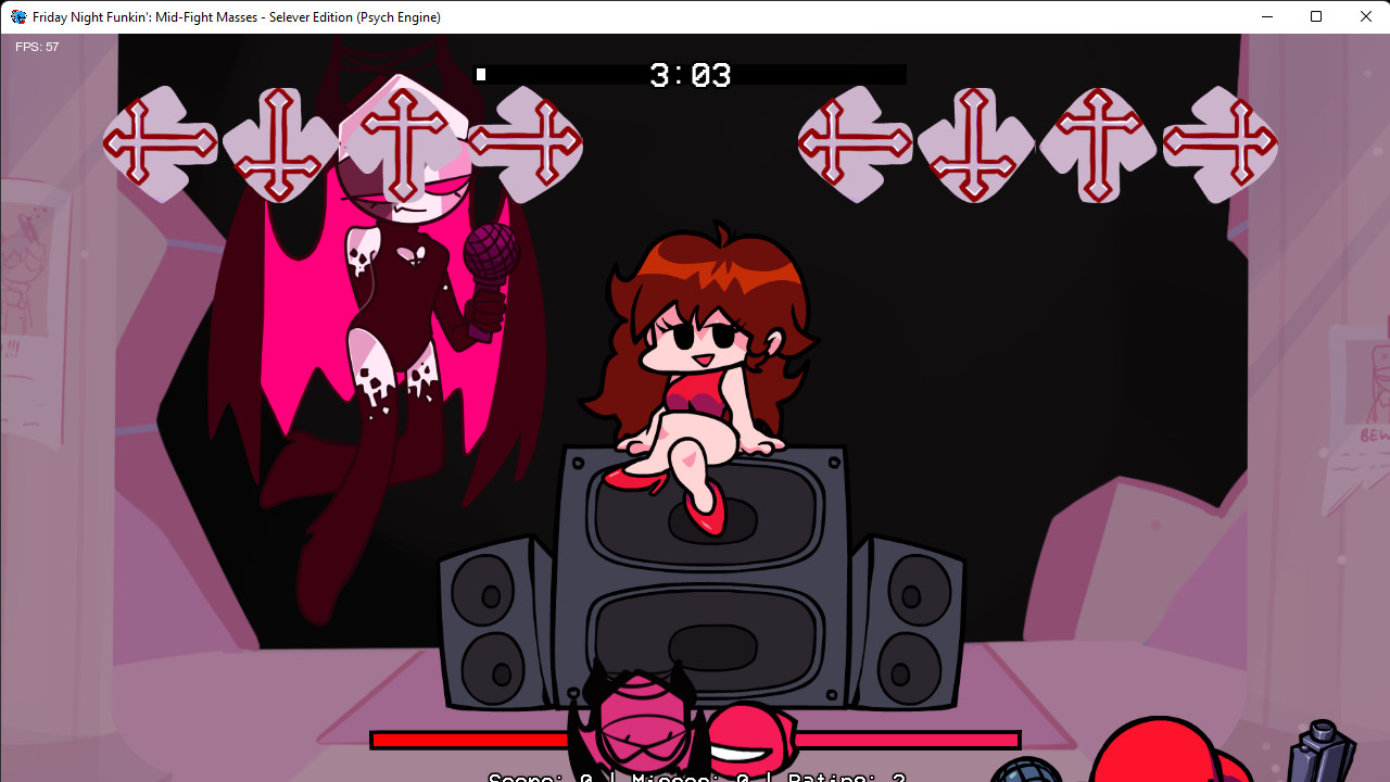 Mid Fight Masses VS Red Impostor Mod for Friday Night Funkin' | FNF Mods